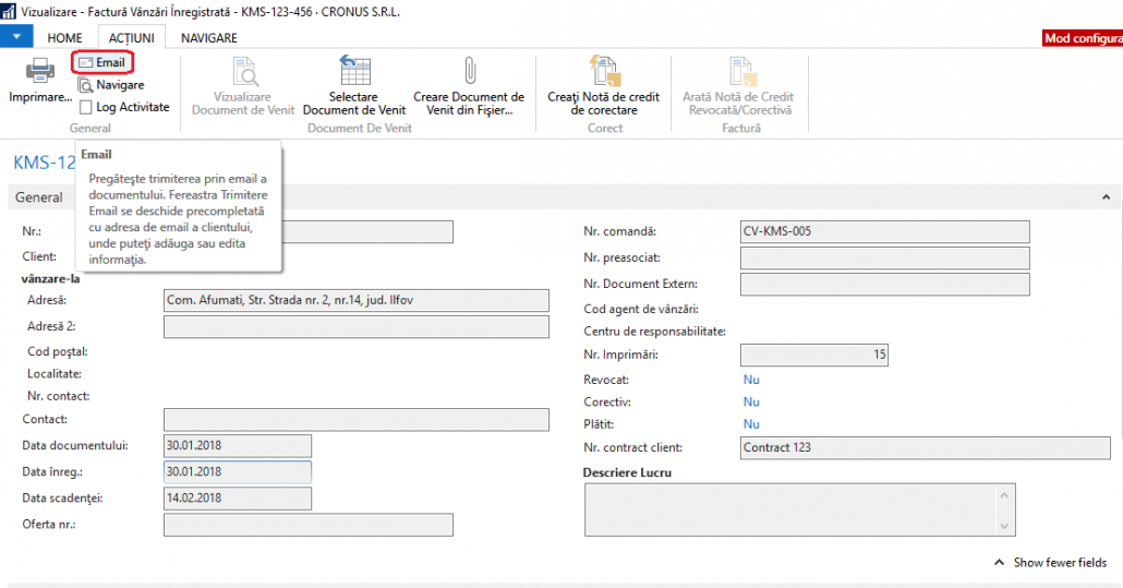 Trimitere rapoarte pe email în Dynamics NAV - Kepler Management Systems