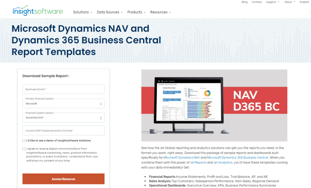 Jet Reports- Acces Sample Reports - Kepler Management Systems